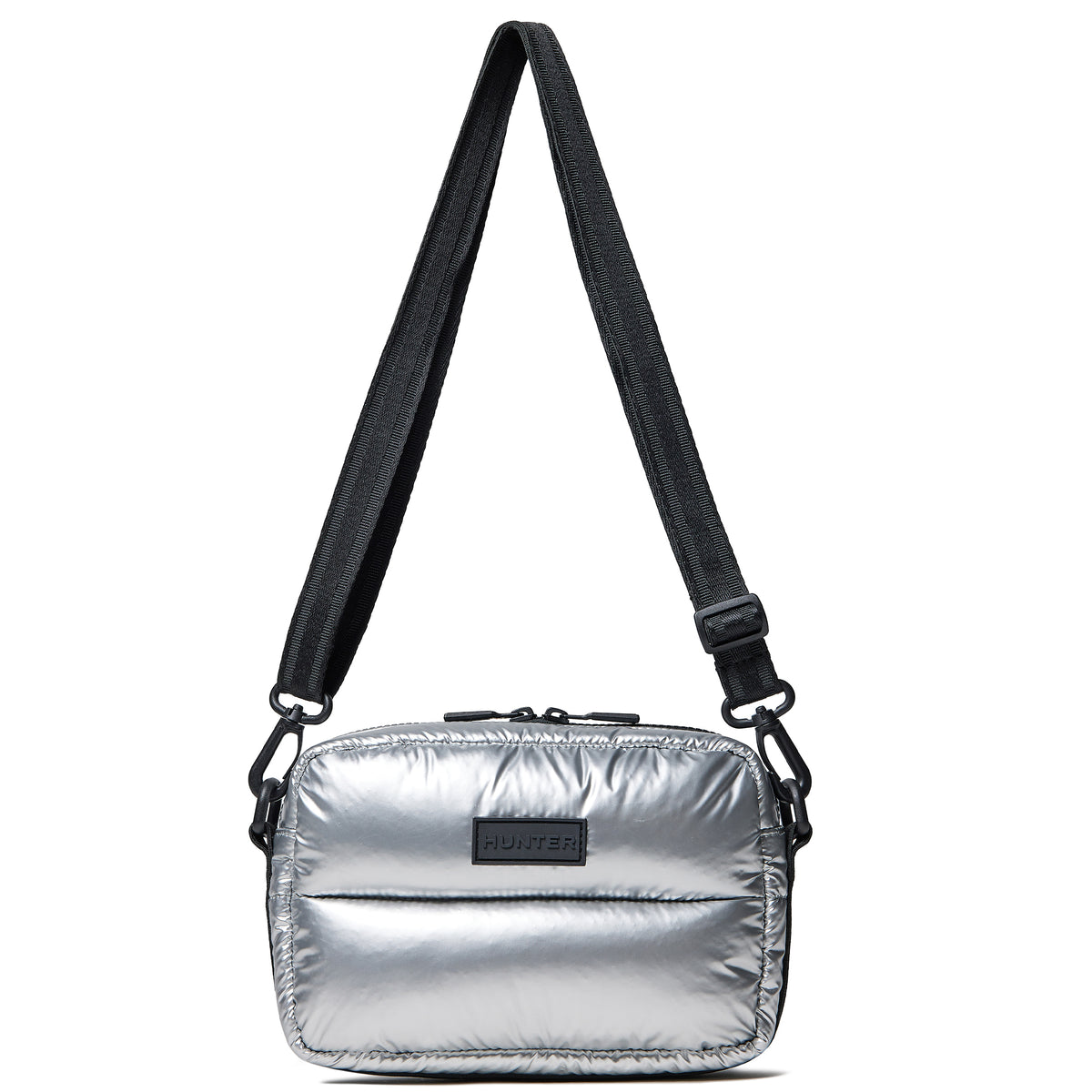 イントレピッド エクストラ パフド クロスボディ - シルバー ホイル